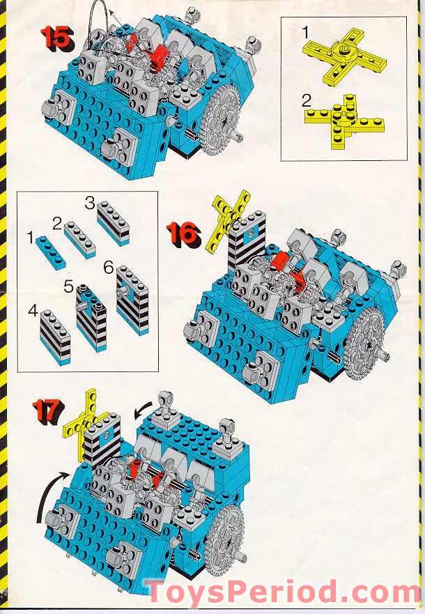 LEGO 858 Auto Engines Instructions and Parts List