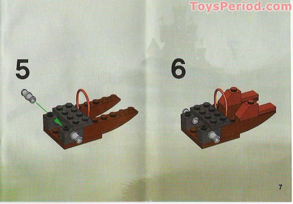 LEGO 8873 Fireball Catapult Instructions and Parts List