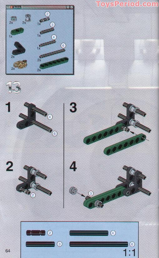 LEGO 8000 Pit Droid Instructions and Parts List