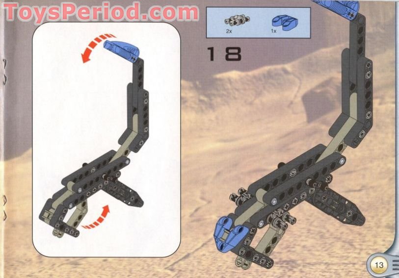 LEGO 8548 Nui-Jaga Instructions and Parts List