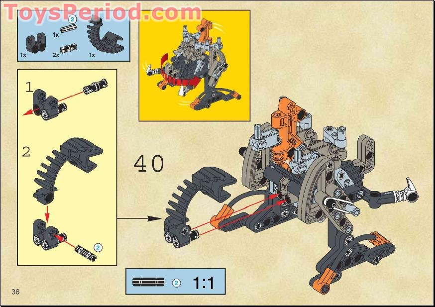 LEGO 8556 Boxor Instructions and Parts List