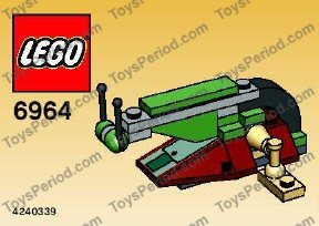 LEGO 6964-1 Boba Fett's Slave I - Mini Instructions and Parts List