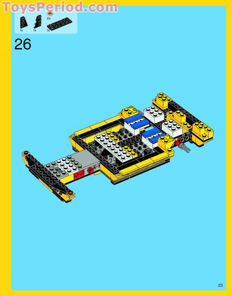LEGO 5767 Cool Cruiser Instructions and Parts List