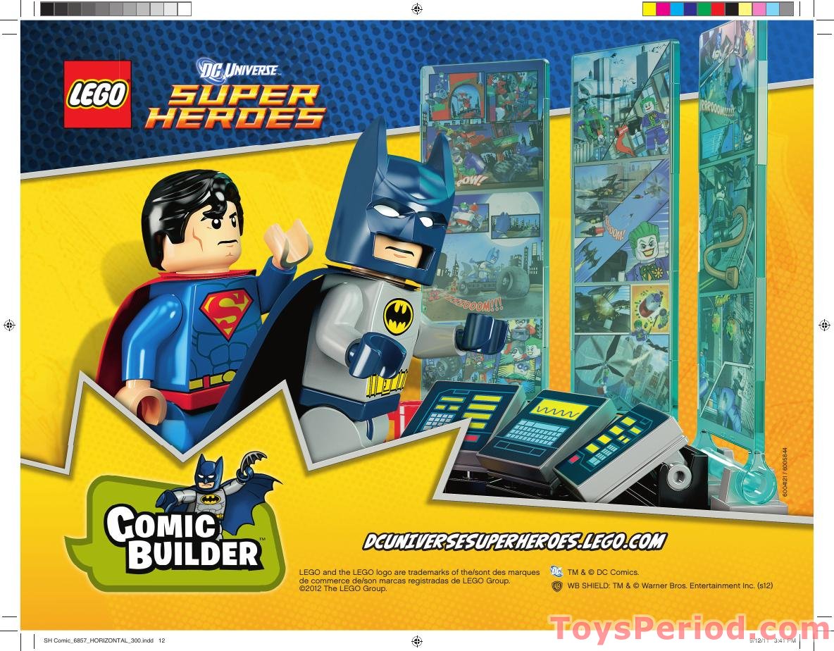 LEGO 6857 The Dynamic Duo Funhouse Escape Instructions and Parts List