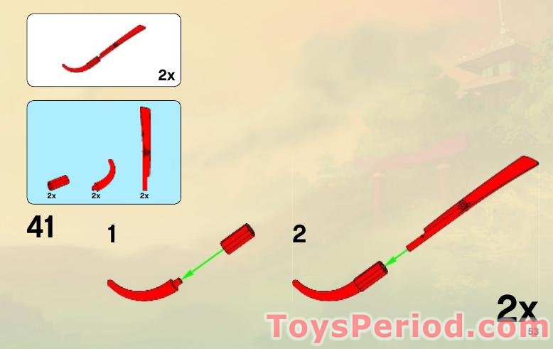 LEGO 70501 Warrior Bike Instructions and Parts List