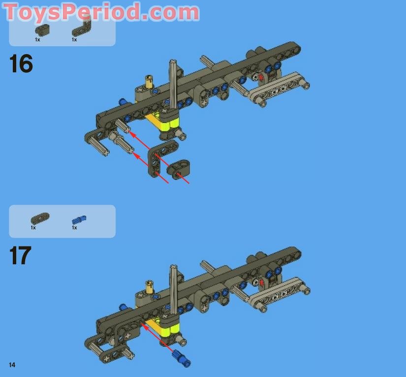 LEGO 8067 Mini Mobile Crane Instructions and Parts List