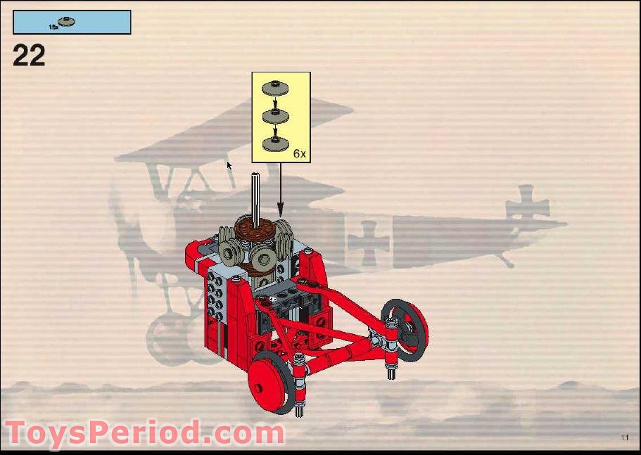 LEGO 10024 Red Baron Instructions and Parts List