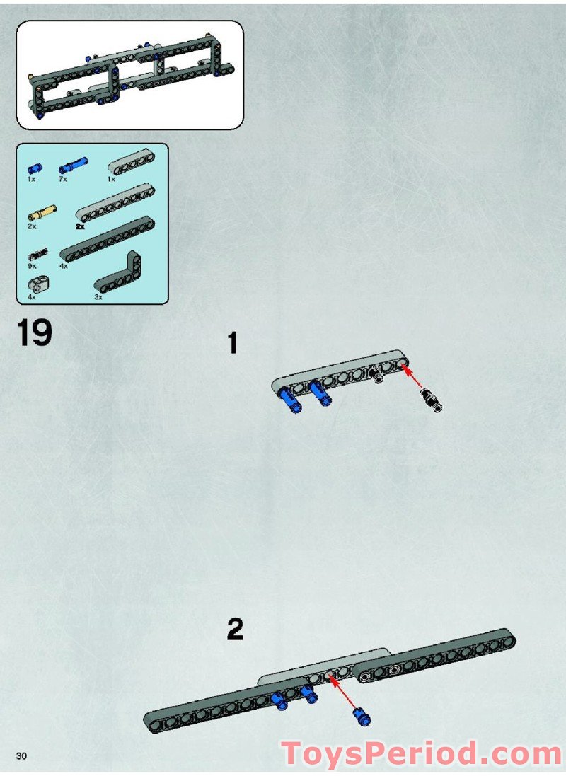 LEGO 10178 Motorized Walking AT-AT Instructions and Parts List