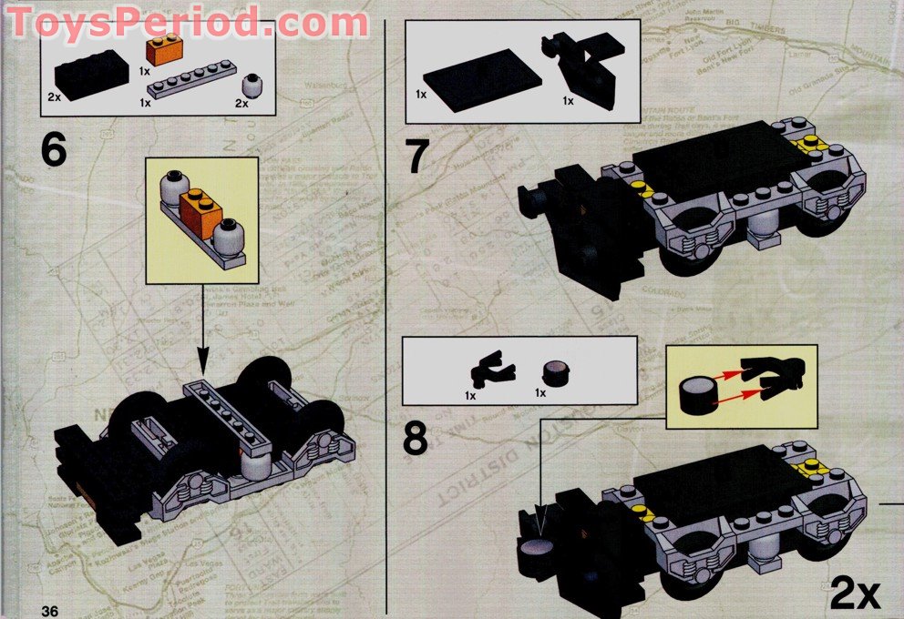 LEGO 10133 Burlington Northern Santa Fe BNSF GP-38 Locomotive ...