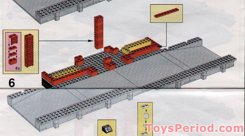 LEGO 2150 Train Station Instructions and Parts List