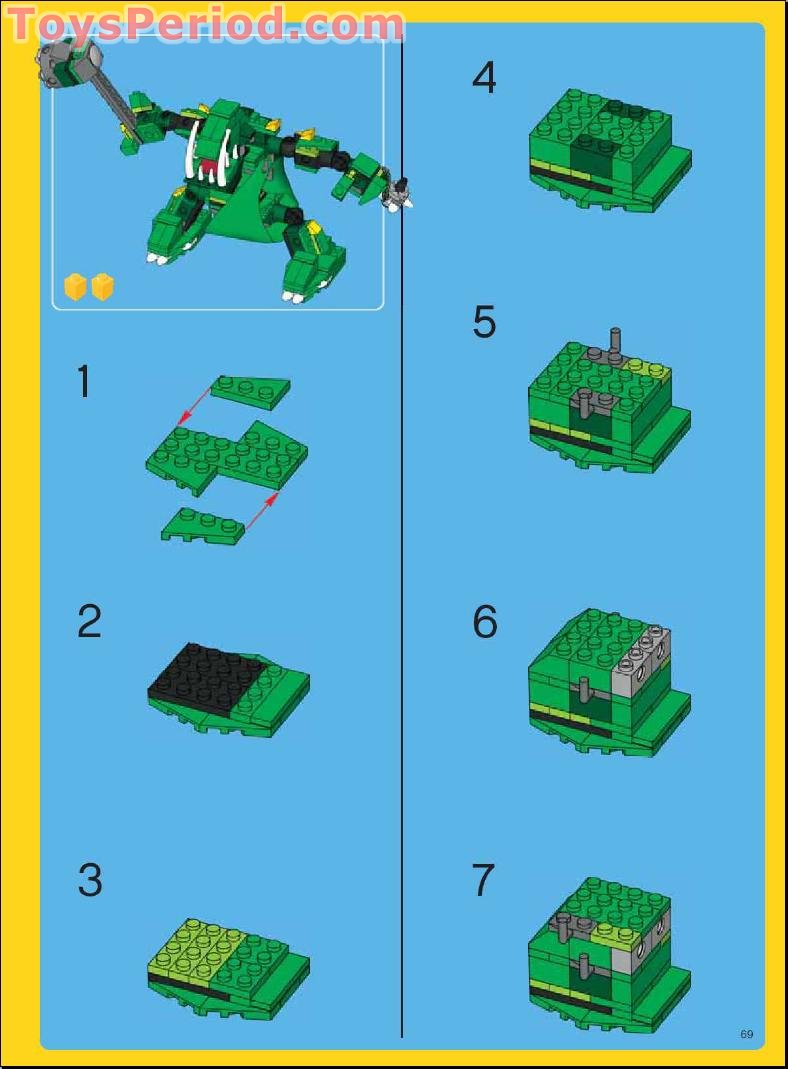 LEGO 4894 Mythical Creatures Instructions and Parts List