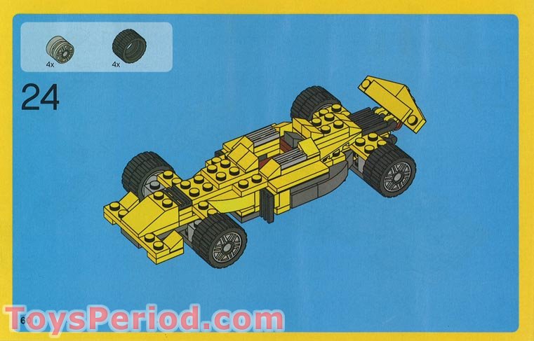 LEGO 4939 Cool Cars Instructions and Parts List