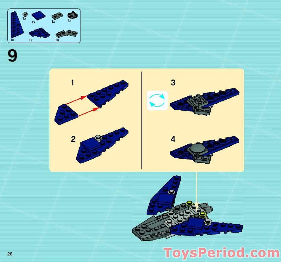 LEGO 8635 Mission 6: Mobile Command Center Instructions and Parts List
