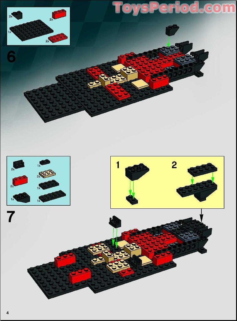 LEGO 8671 Ferrari 430 Spider 1:17 Instructions and Parts List