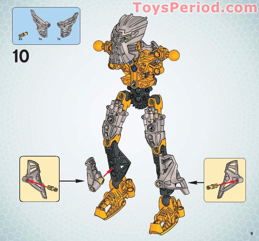 LEGO 8697 Toa Ignika Instructions and Parts List