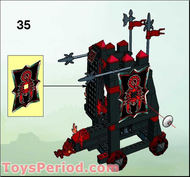 LEGO 8800 Vladek's Siege Engine Instructions and Parts List
