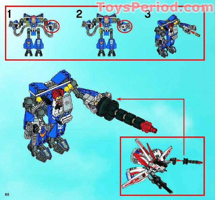 LEGO 8106 Aero Booster Instructions and Parts List