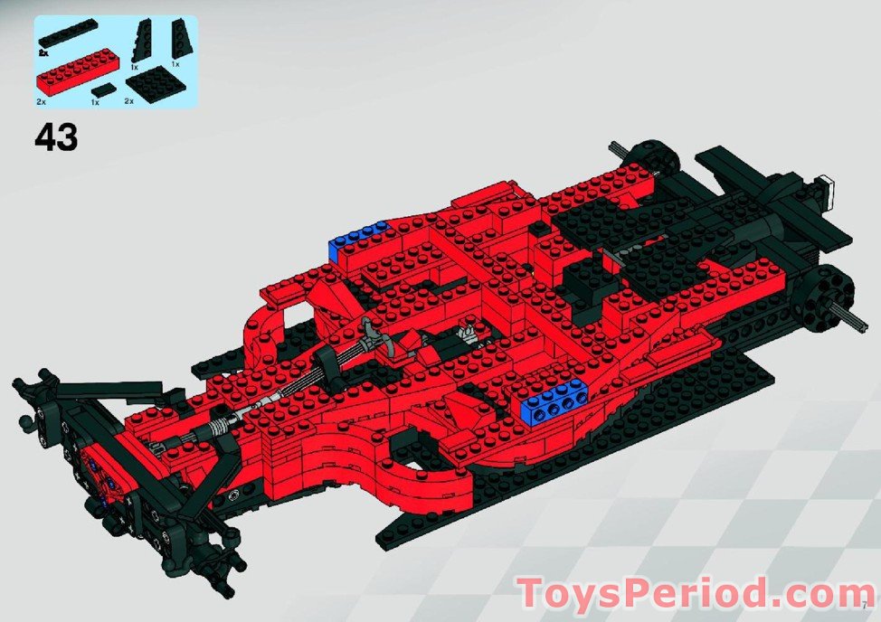 LEGO 8157 Ferrari F1 1:9 Instructions and Parts List