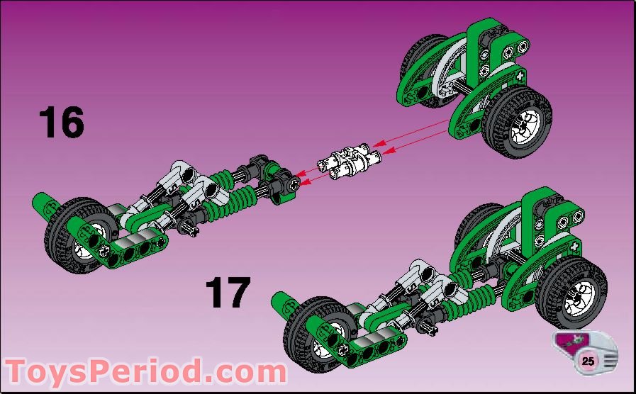 LEGO 8236 Bike Burner Instructions and Parts List