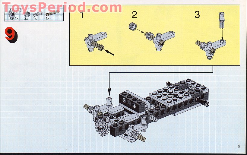 LEGO 8230 Coastal Cop Buggy Instructions and Parts List