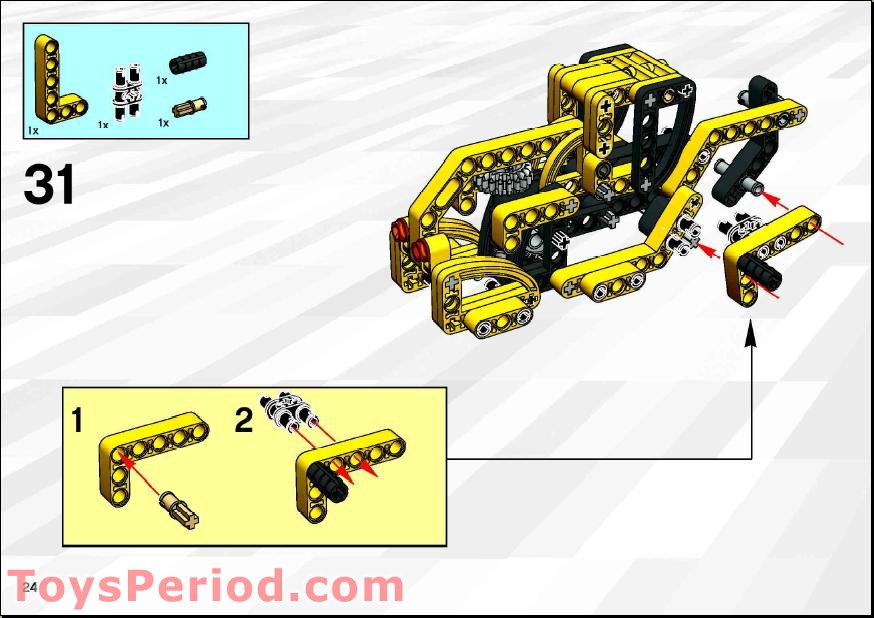 LEGO 8451 Dumper Instructions and Parts List