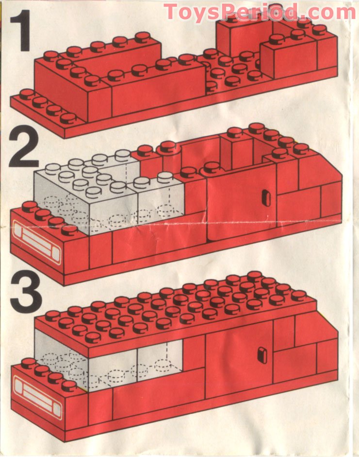 LEGO 620-2 Fire Truck Instructions and Parts List