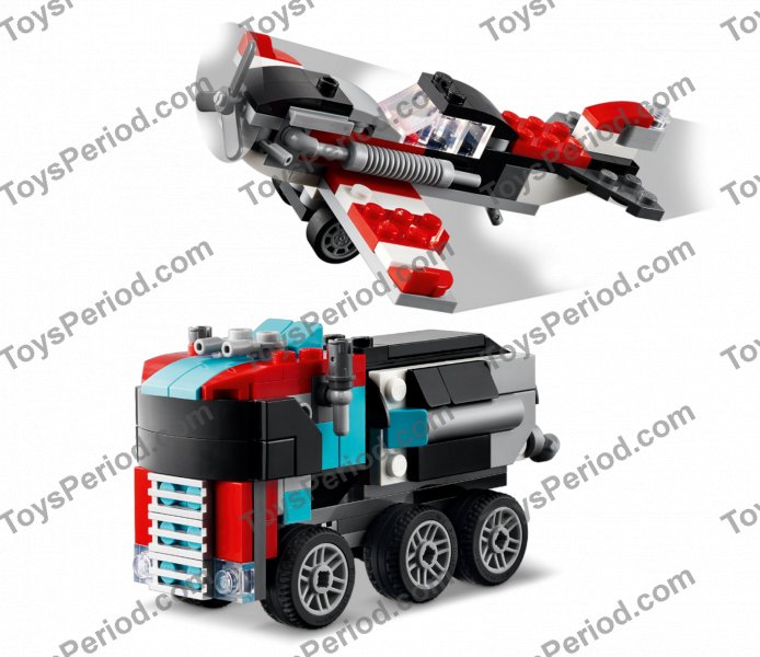 LEGO 31146 Flatbed Truck with Helicopter Set Parts List