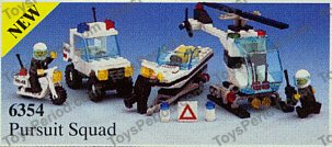 LEGO 6354 Pursuit Squad Instructions and Parts List
