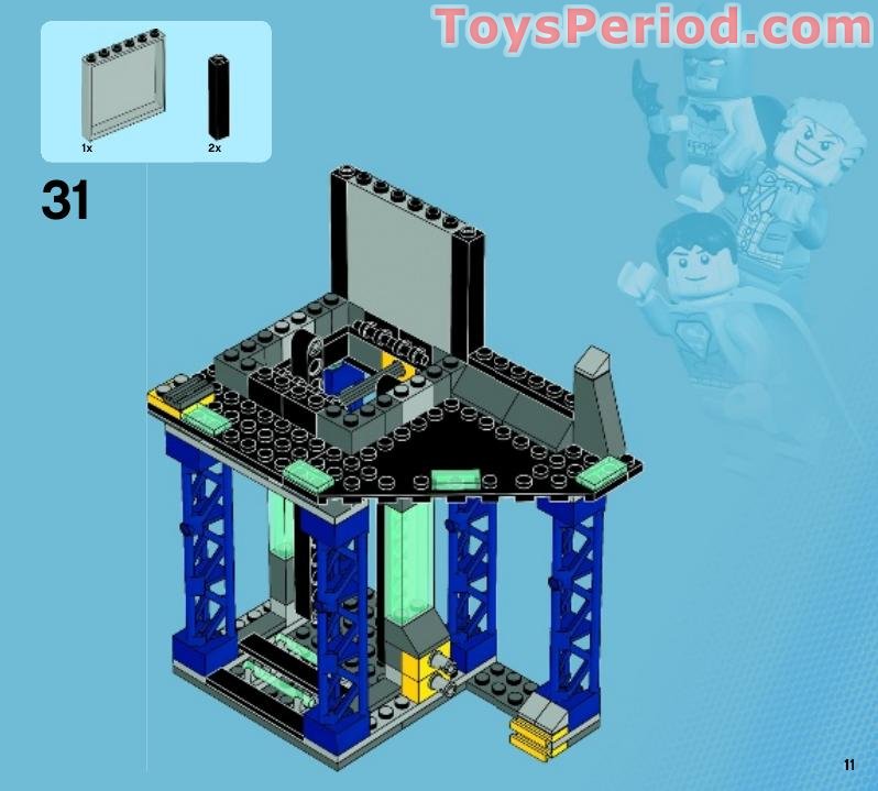 LEGO 6860 The Batcave Instructions and Parts List