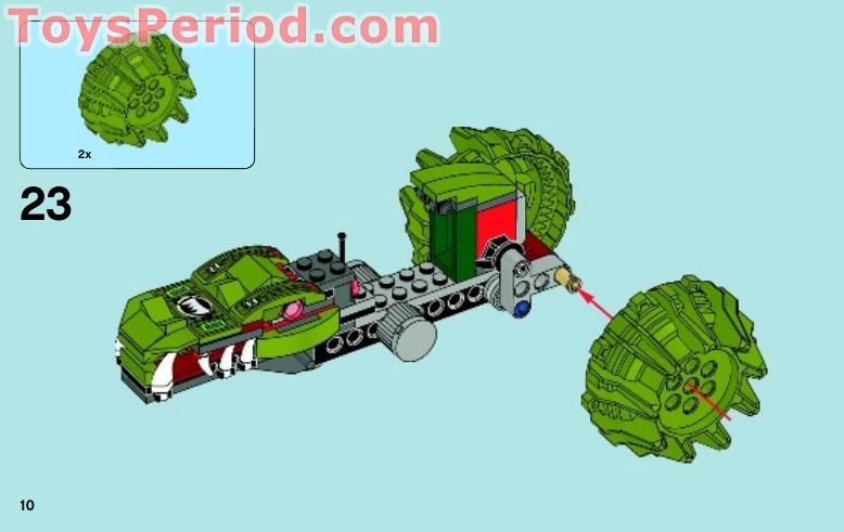 LEGO 70001 Crawley's Claw Ripper Instructions and Parts List