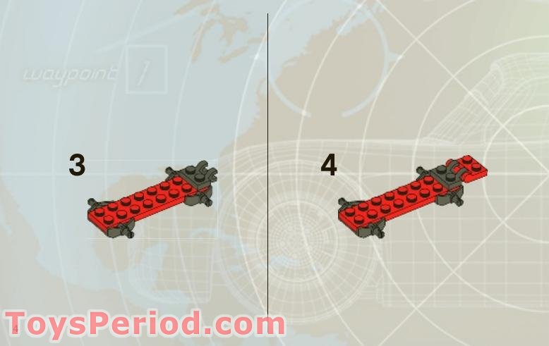 LEGO 8200 Radiator Springs Lightning McQueen Instructions and Parts List