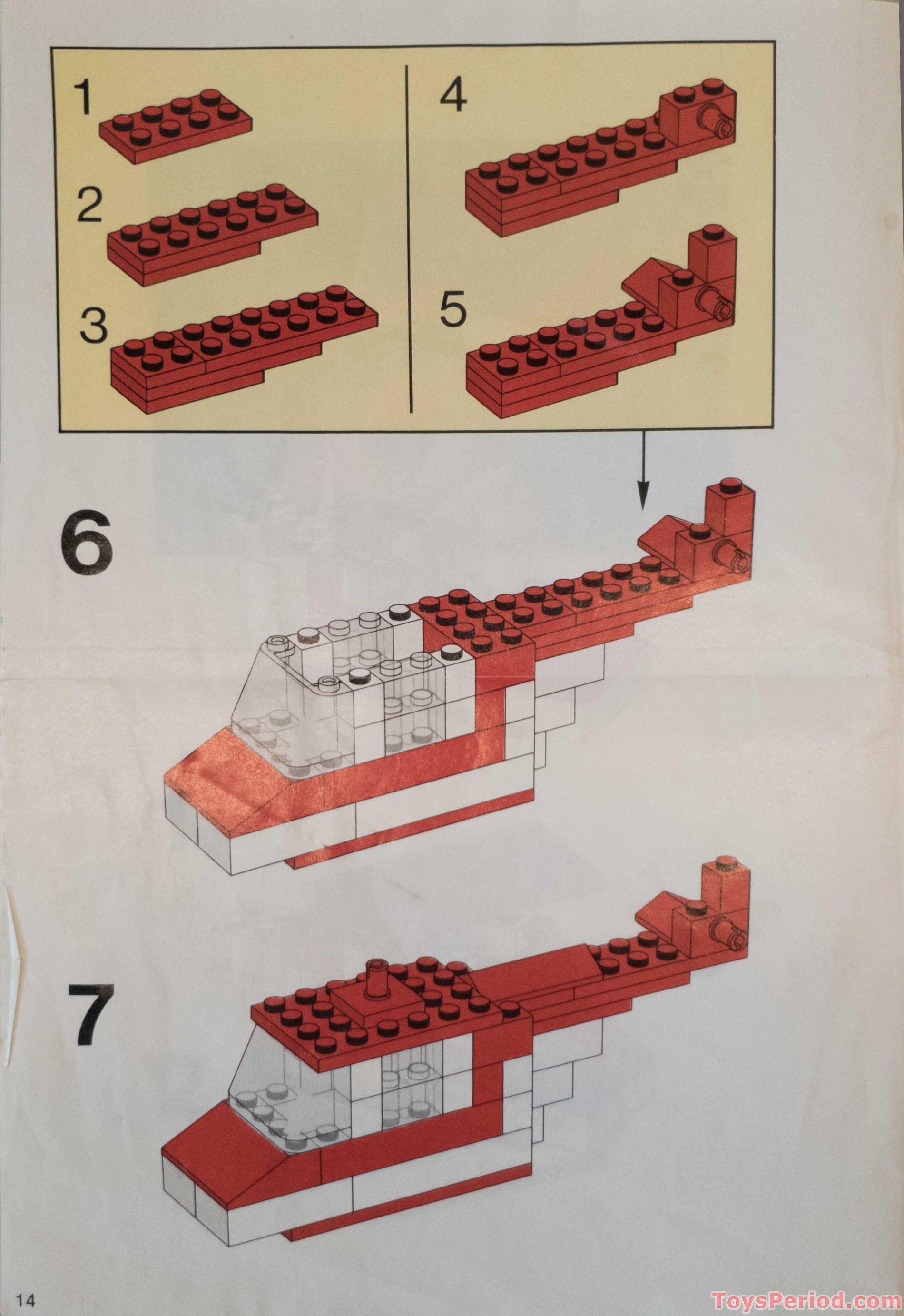 LEGO 1878 Small Bucket Instructions and Parts List