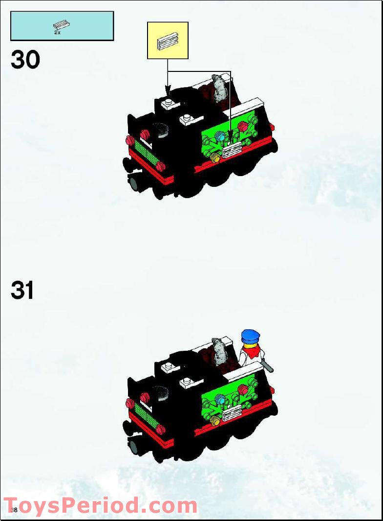 LEGO 10173 Holiday Train Instructions and Parts List