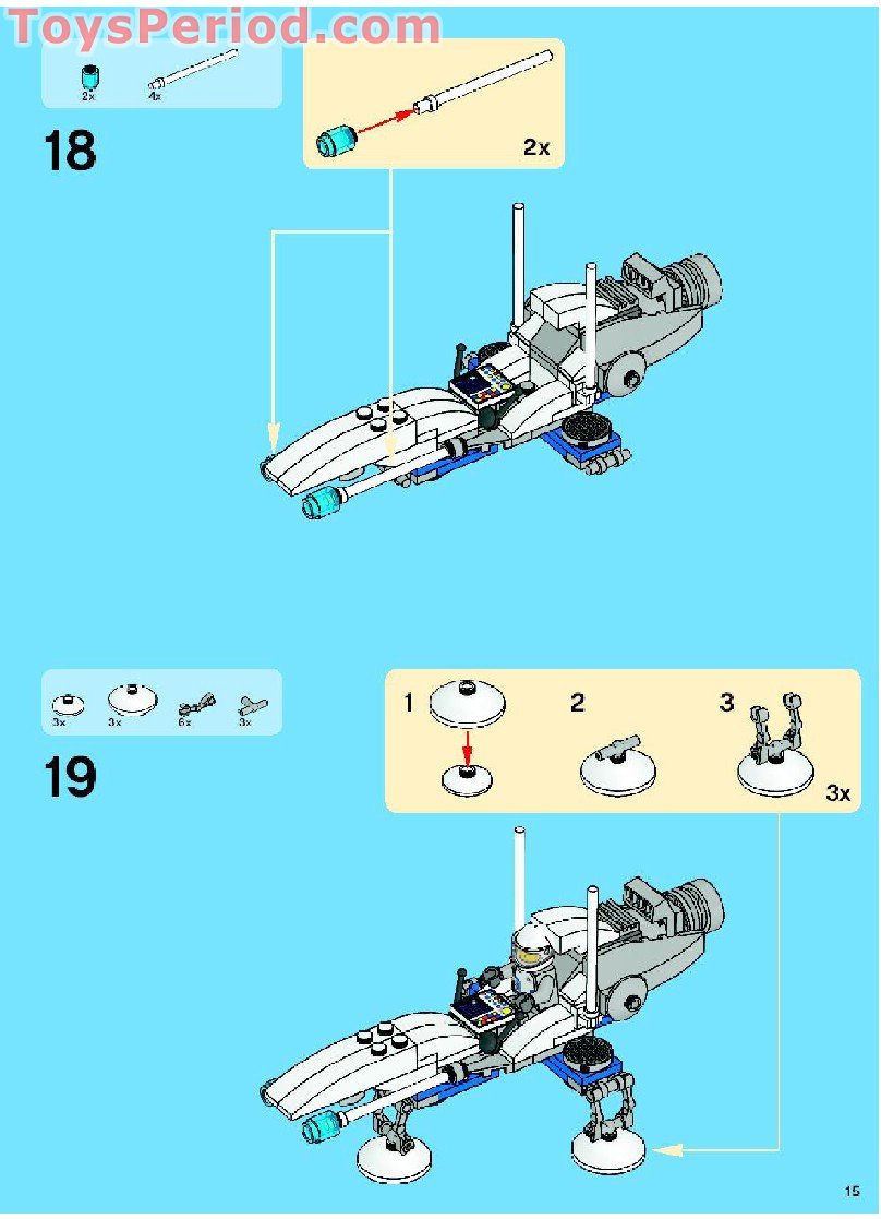LEGO 10191 Star Justice Instructions and Parts List