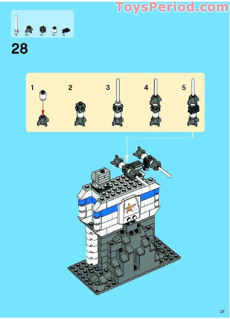 LEGO 10191 Star Justice Instructions and Parts List