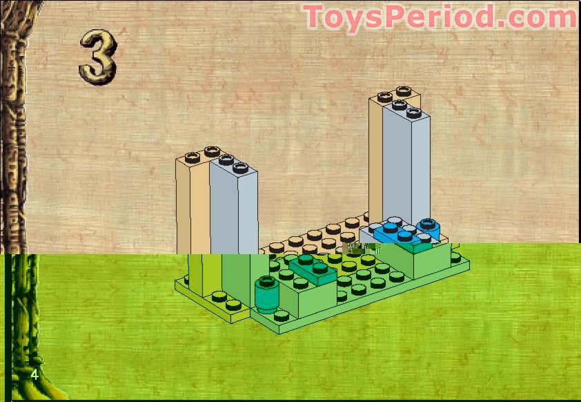 LEGO 2996 Adventurers Tomb Instructions and Parts List