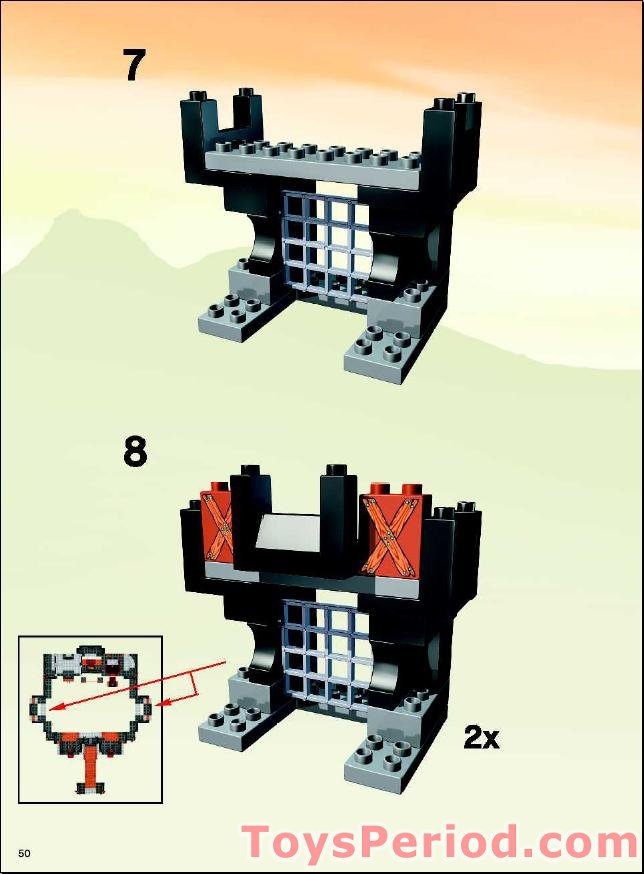 LEGO 4785 Black Castle Instructions and Parts List