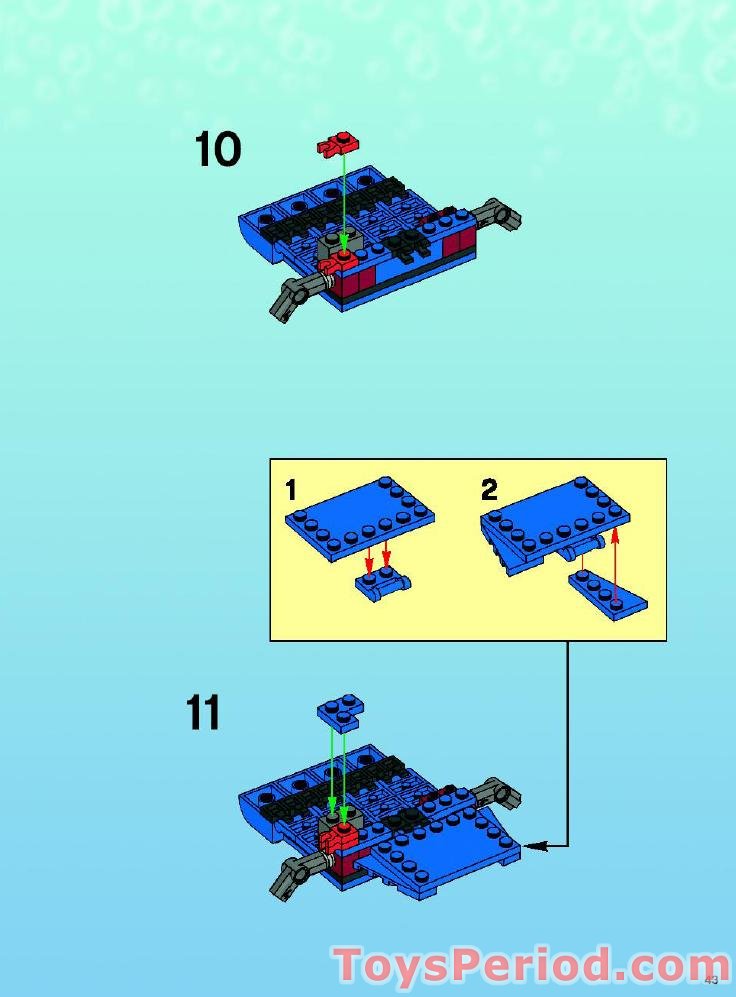 LEGO 4981 Chum Bucket Instructions and Parts List