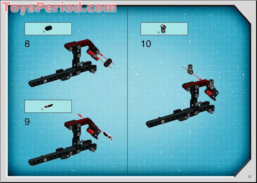 LEGO 4481 Technic Hailfire Droid Instructions and Parts List
