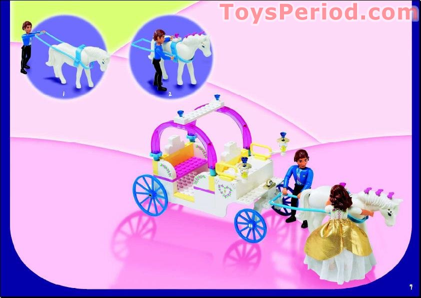 LEGO 5877 Bryllupskareten (Wedding Coach) Instructions and Parts List