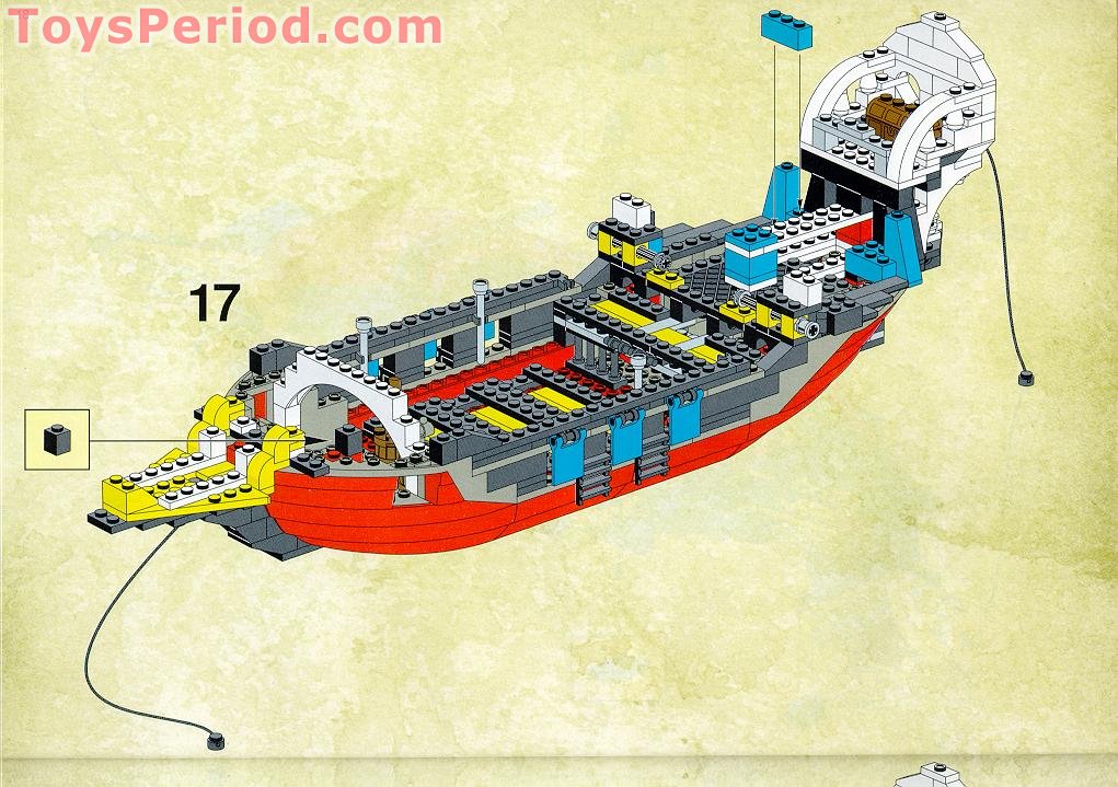 LEGO 6289 Red Beard Runner Instructions and Parts List