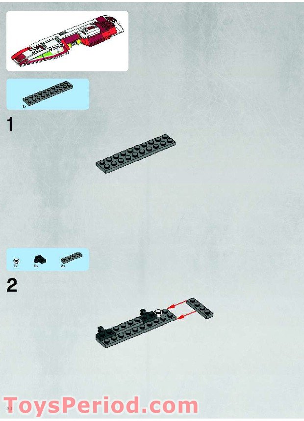 LEGO 7679 Republic Fighter Tank Instructions and Parts List