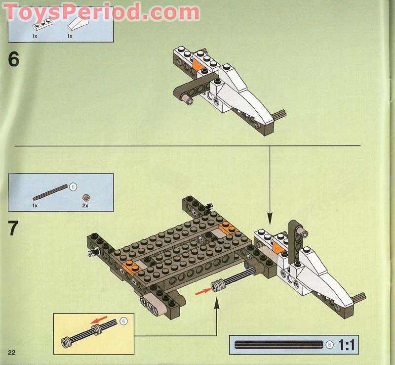 LEGO 7697 MT-51 Claw-Tank Ambush Instructions and Parts List