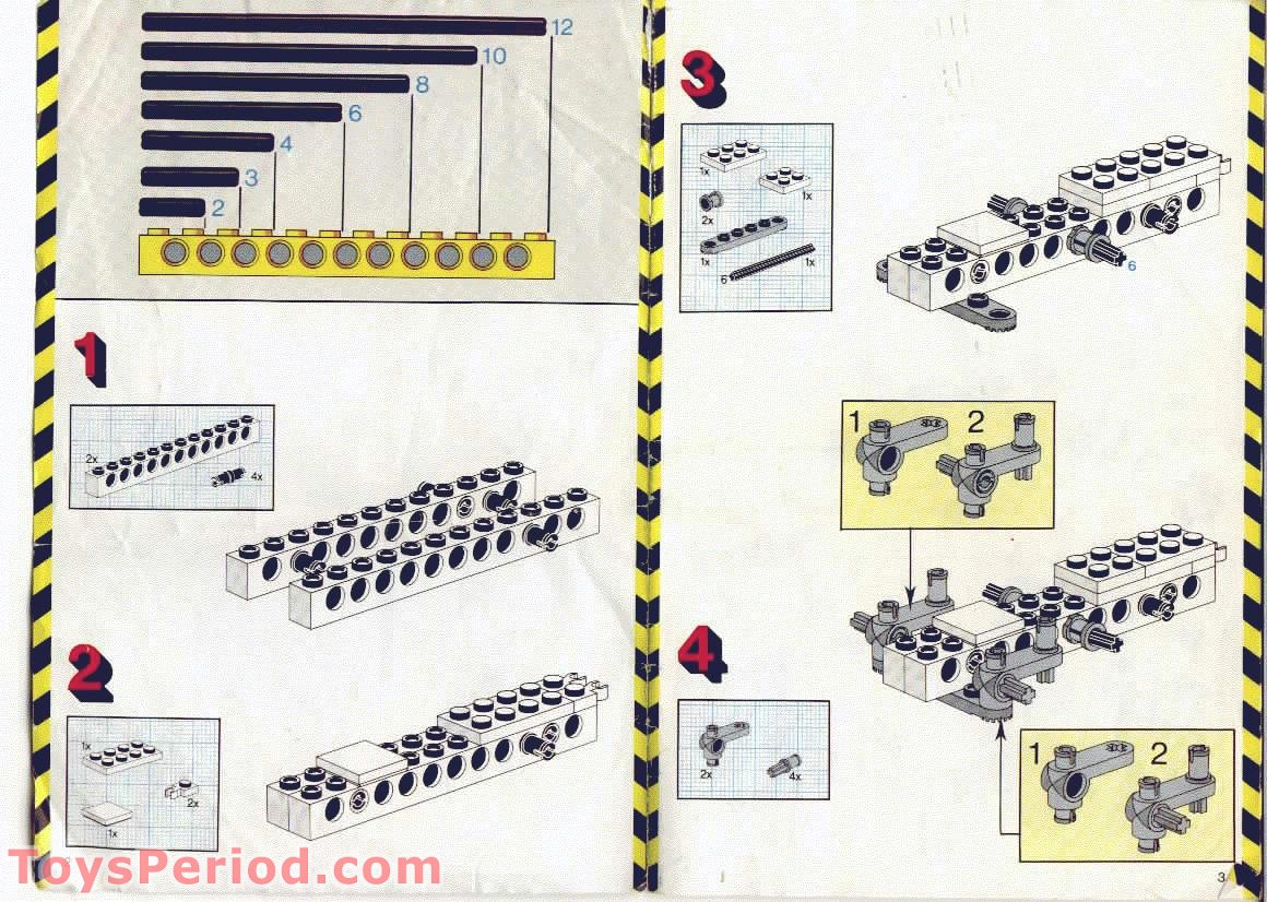 LEGO 8620 Snow Scooter Instructions and Parts List