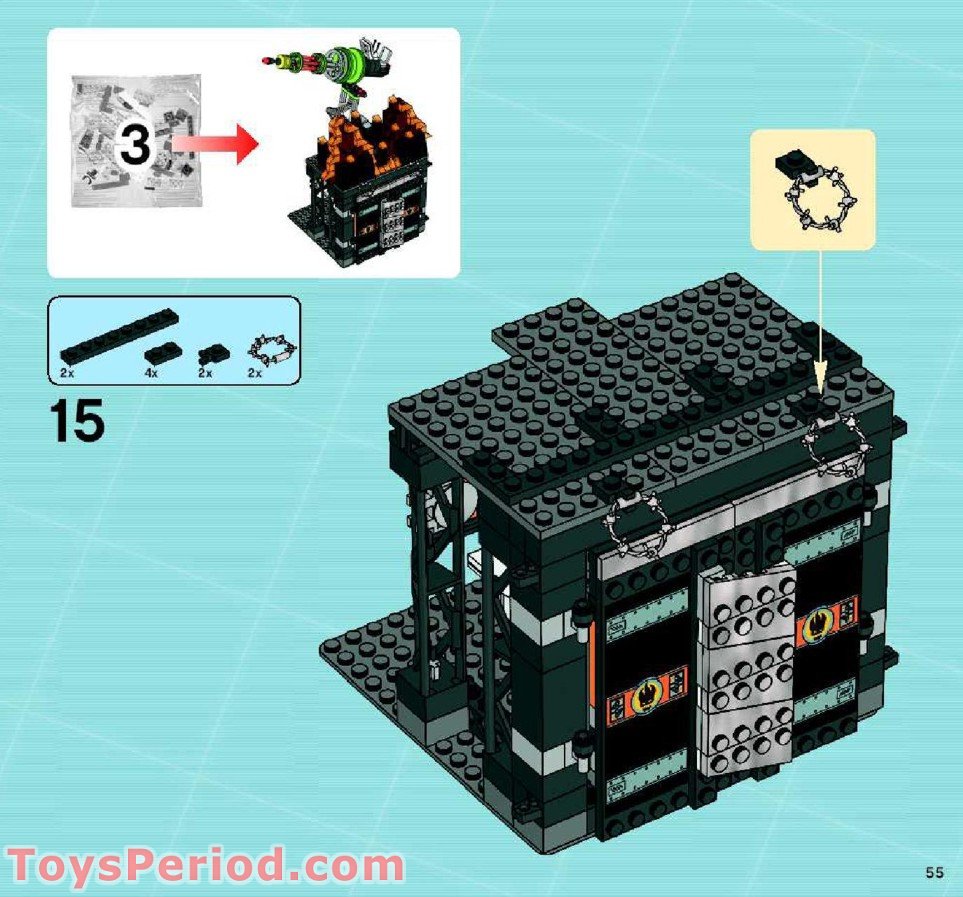 LEGO 8637 Mission 8: Volcano Base Instructions and Parts List