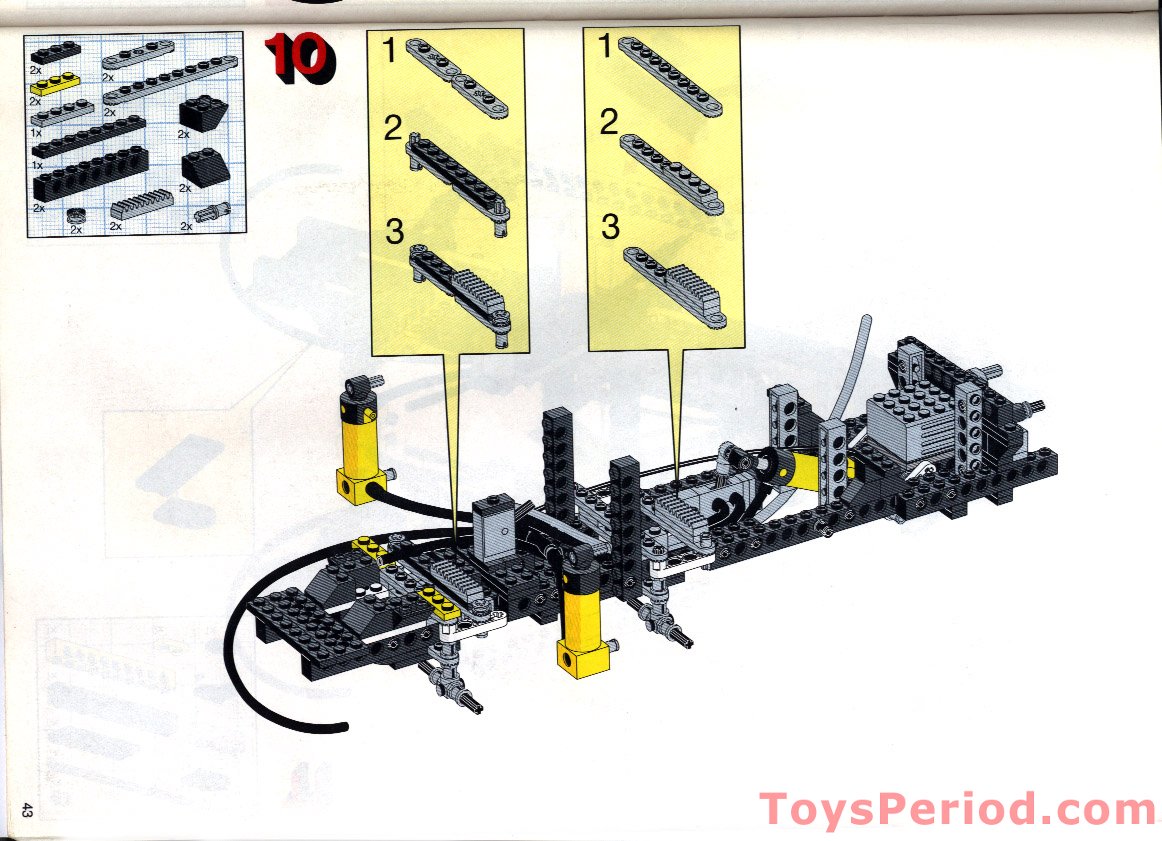 LEGO 8868 Air Tech Claw Rig Instructions and Parts List