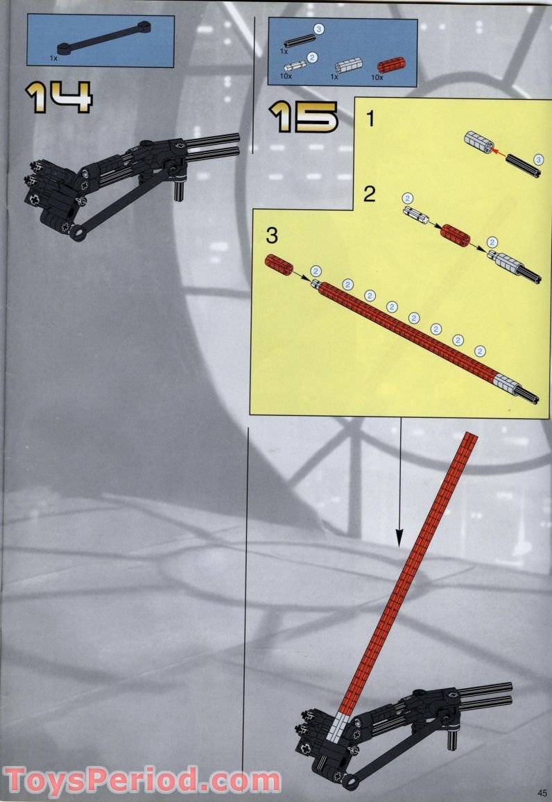 LEGO 8010 Darth Vader Instructions and Parts List
