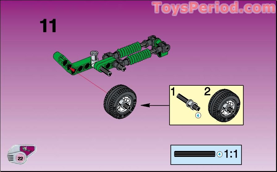 LEGO 8236 Bike Burner Instructions and Parts List
