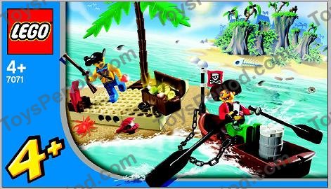 LEGO 7071 Treasure Island Instructions and Parts List