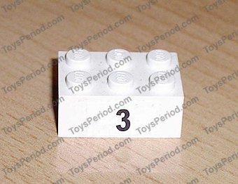LEGO Sets with Part 3002pb12 Brick 2 x 3 with Black '3' Pattern ...